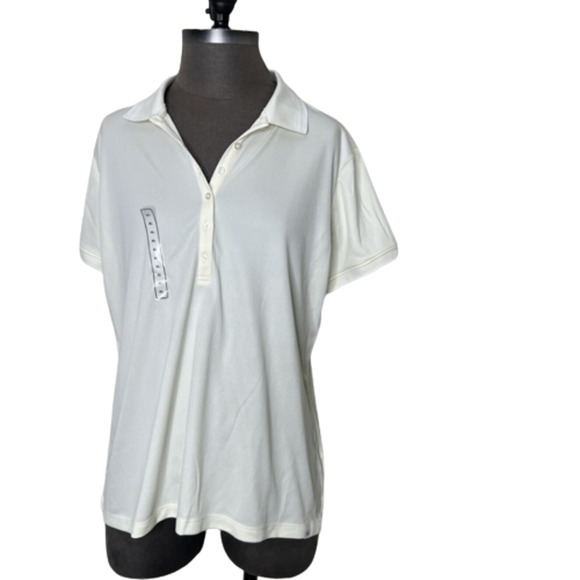Lady Hagen | Tops | Nwt Lady Hagen Womens Xl Golf Polo Shirt Cream Golf ...